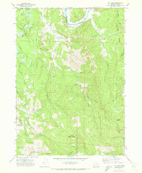 1971 Map of Bill Peak, Coos County, OR — High-Res | Pastmaps